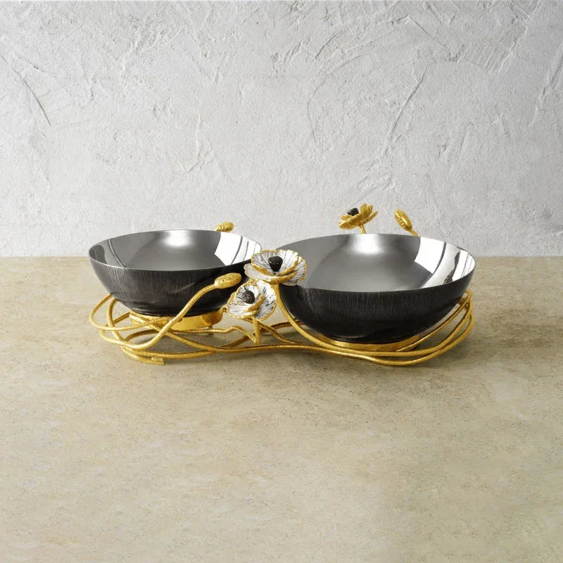 Anemone Double Dish – Michael Aram