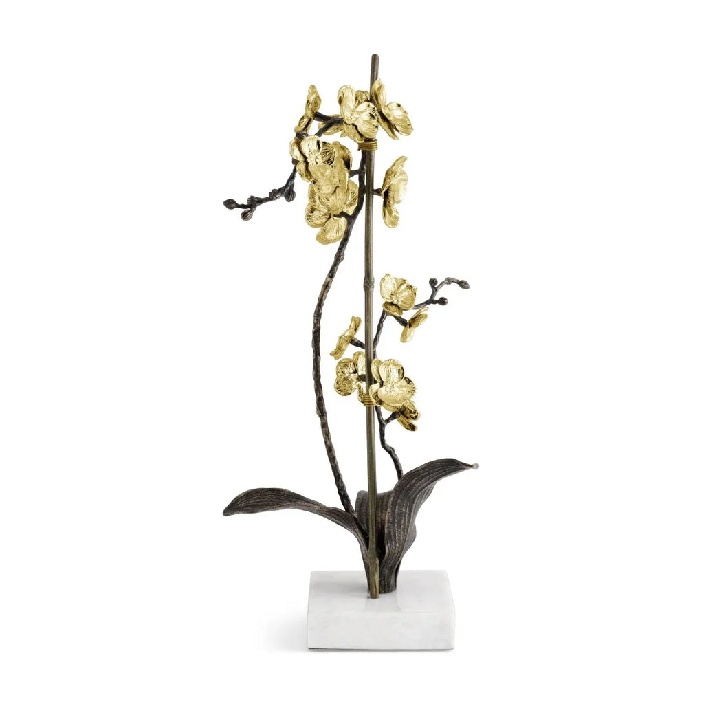 Gold Orchid Stem Sculpture – Michael Aram