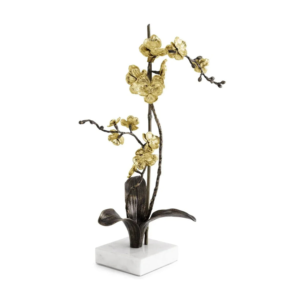 Gold Orchid Stem Sculpture – Michael Aram