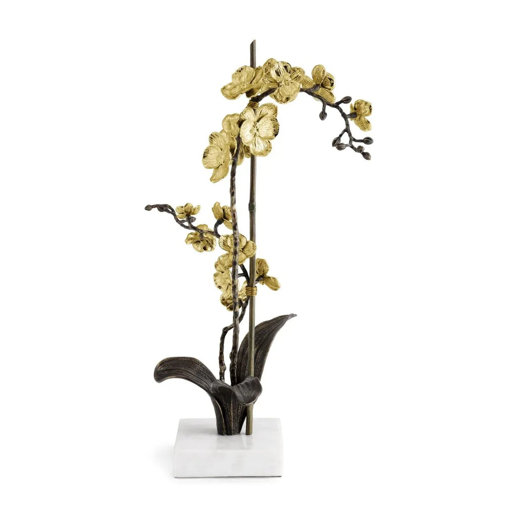 Gold Orchid Stem Sculpture – Michael Aram