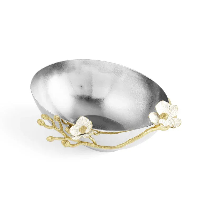 Orchid Low Oval Bowl – Michael Aram