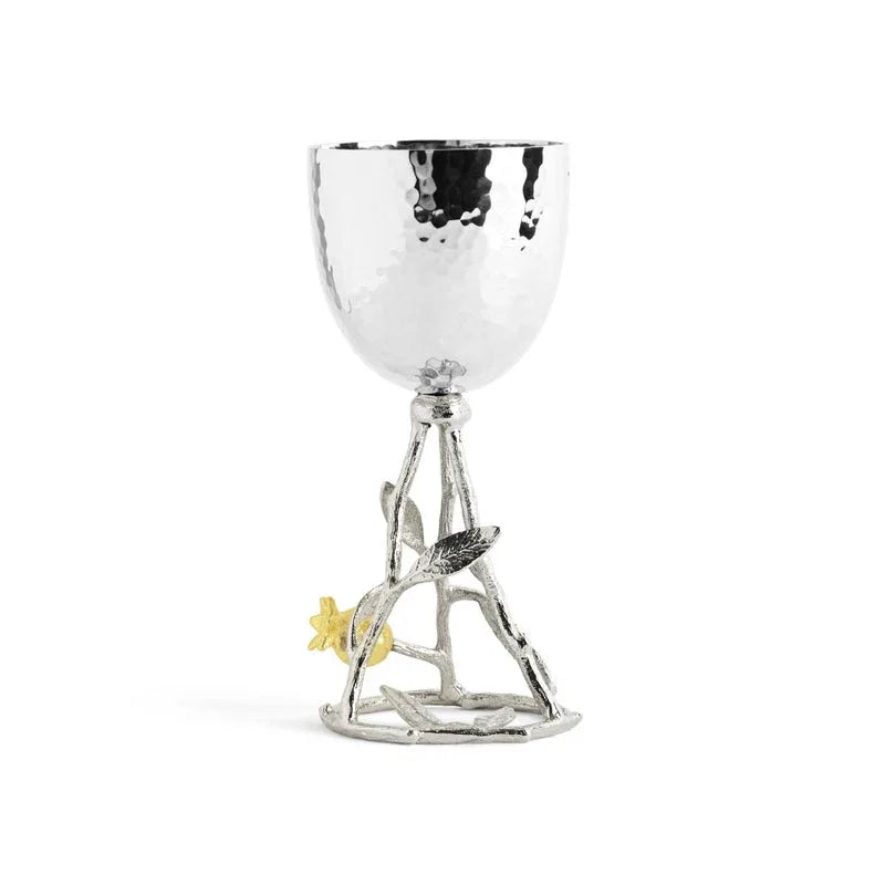 Pomegranate Silver & Gold Kiddish Cup – Michael Aram