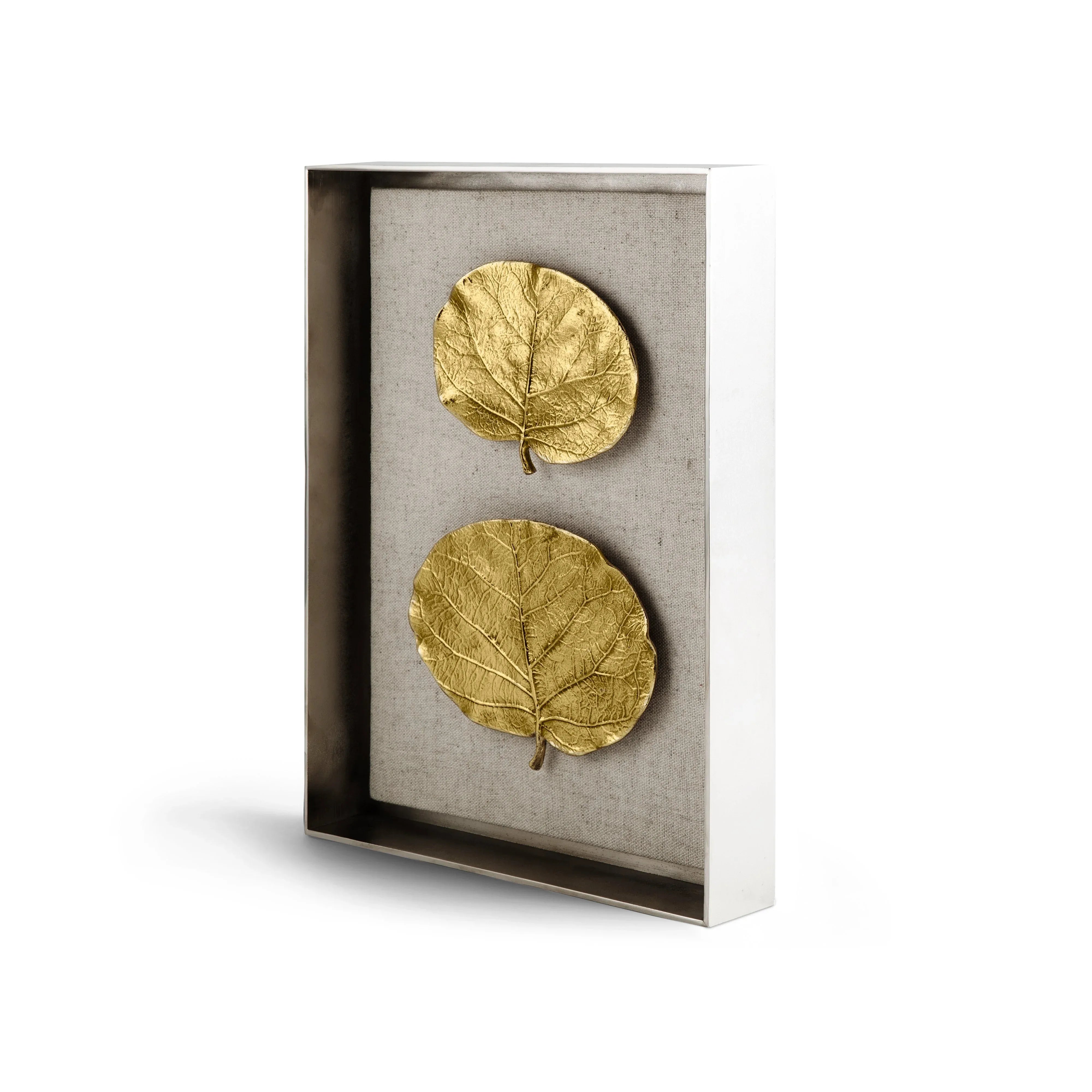 Botanical Leaf Fabric Shadow Box – Michael Aram