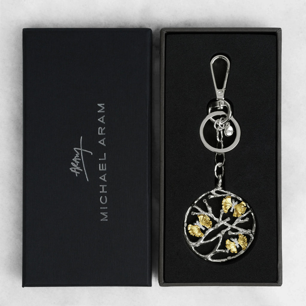 Butterfly Ginkgo Keychain – Michael Aram