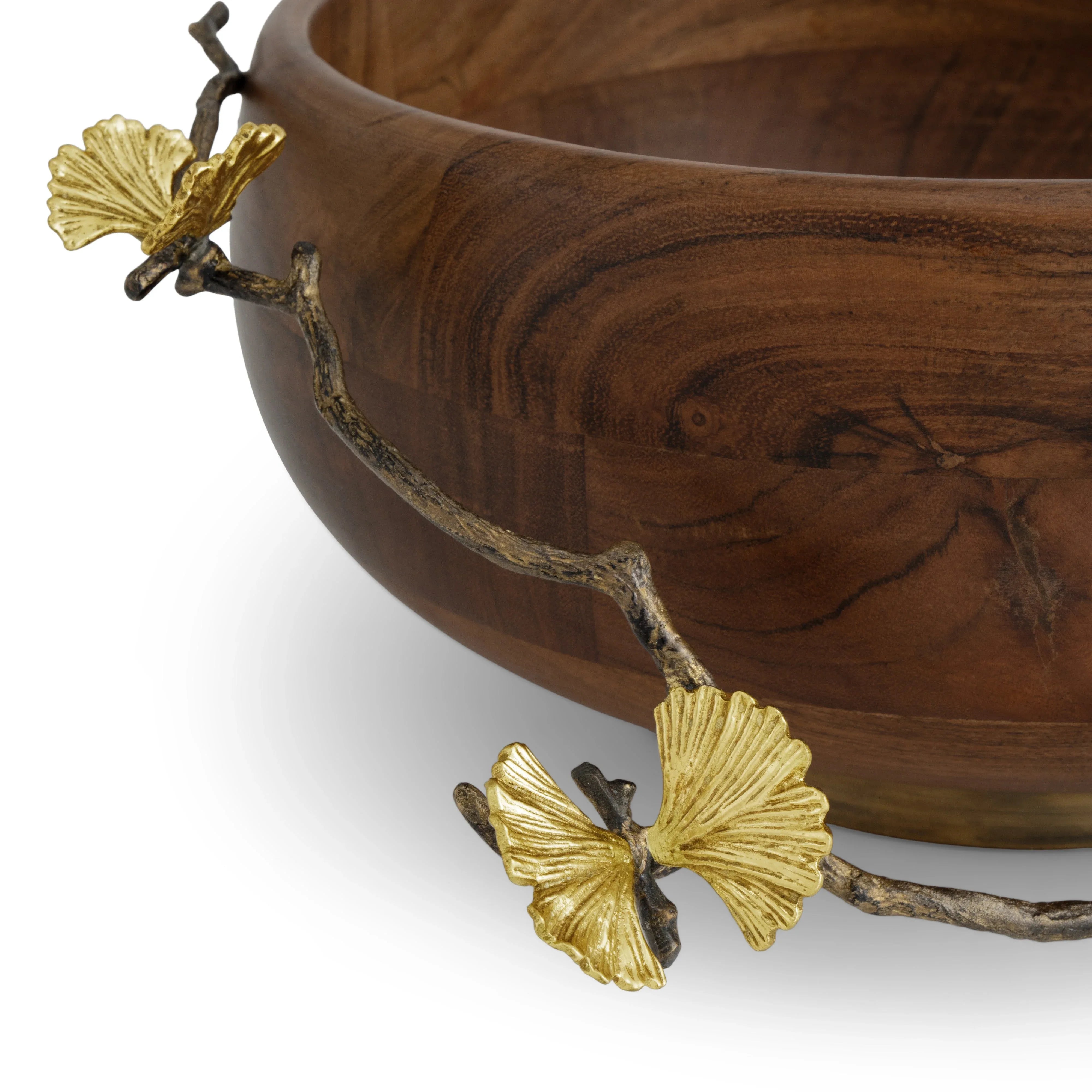 Butterfly Ginkgo Wood Salad Bowl – Michael Aram