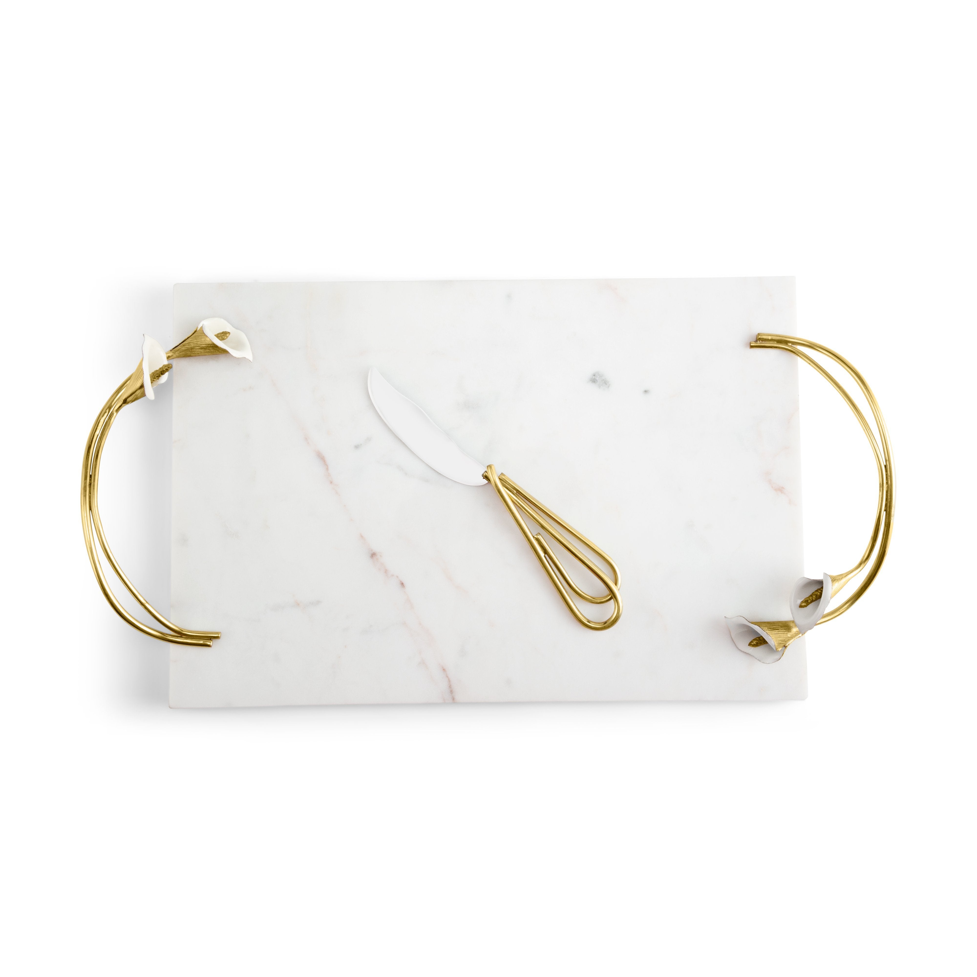 Calla Lily Cheese Board with Knife – Michael Aram