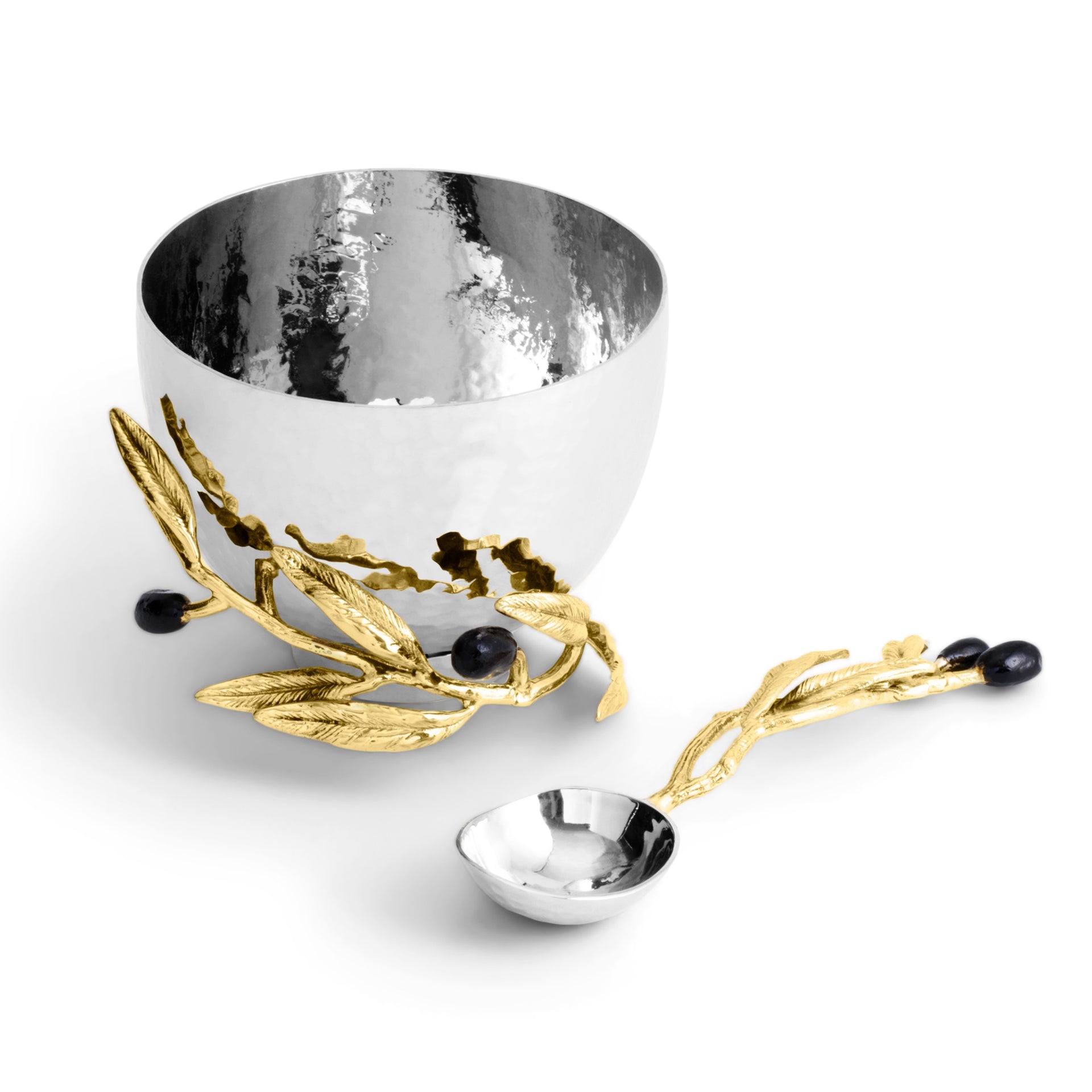 Olive Branch Nut Dish with Spoon – Michael Aram