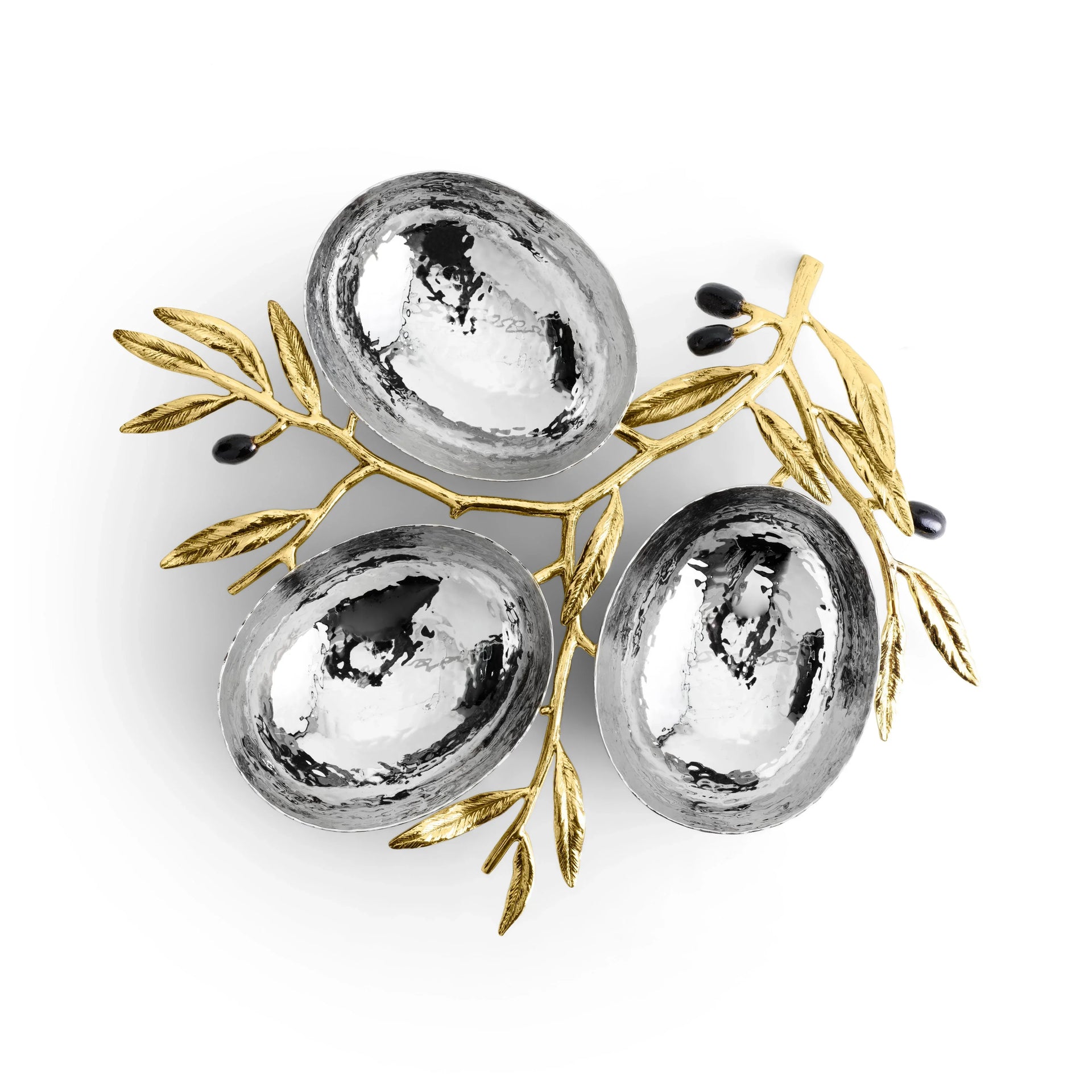 Olive Branch Triple Dish – Michael Aram