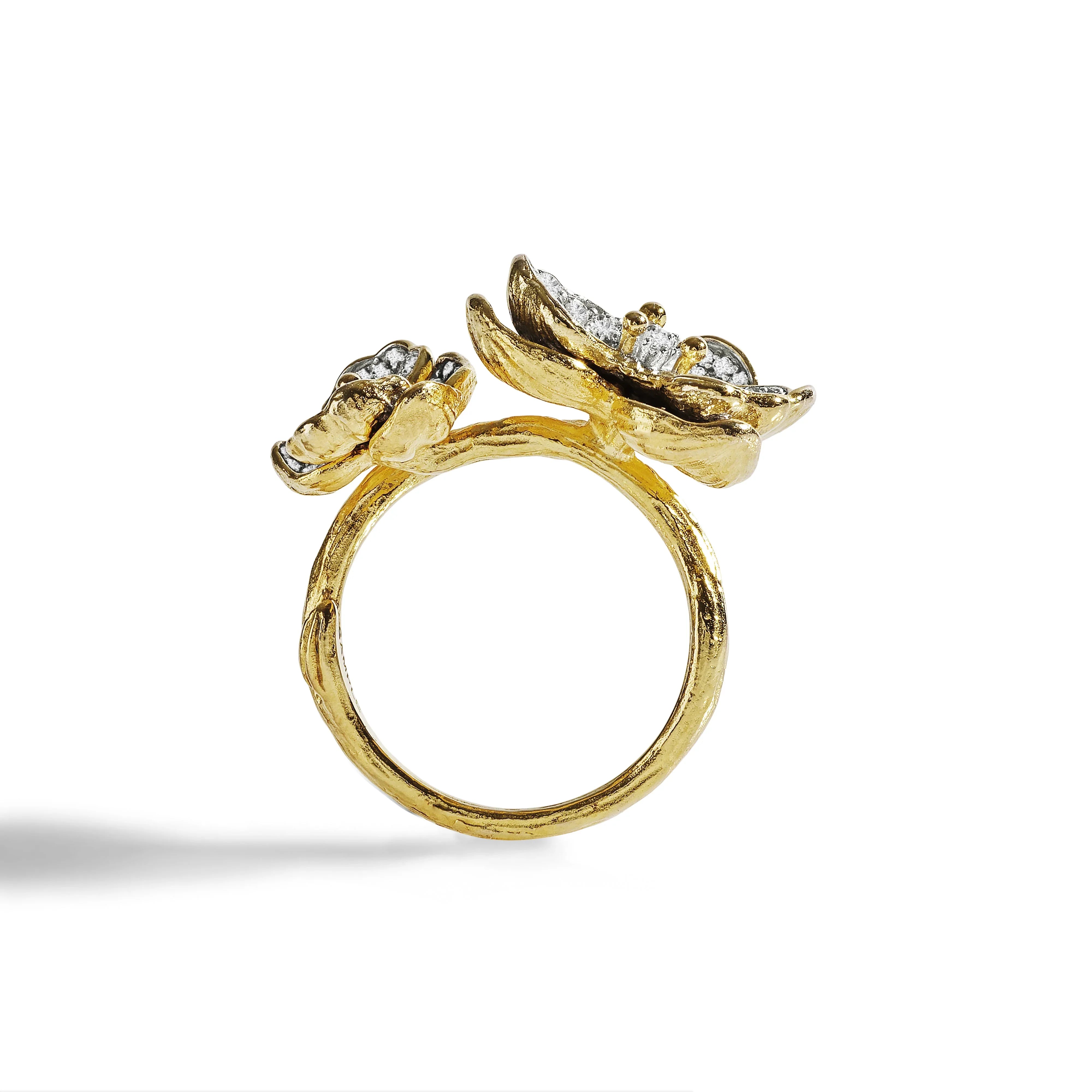 Orchid Double Ring with Diamonds – Michael Aram