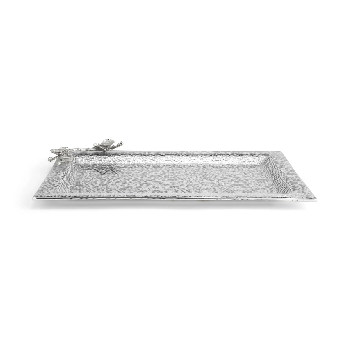 White Orchid Large Glass Tray – Michael Aram