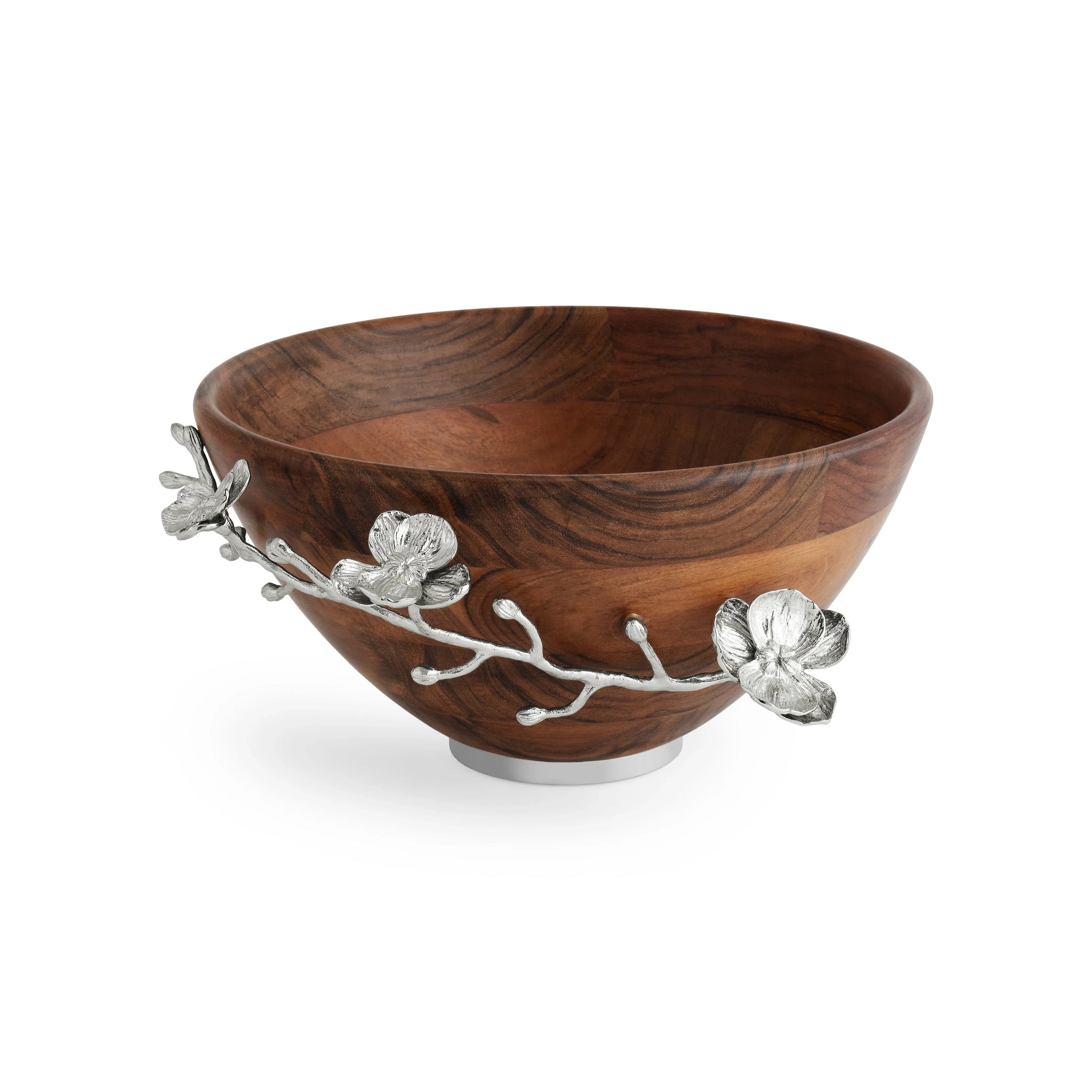 White Orchid Wood Salad Bowl – Michael Aram